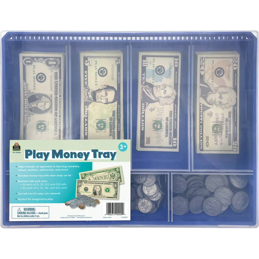 Play Money Set with Tray – ChildTherapyToys