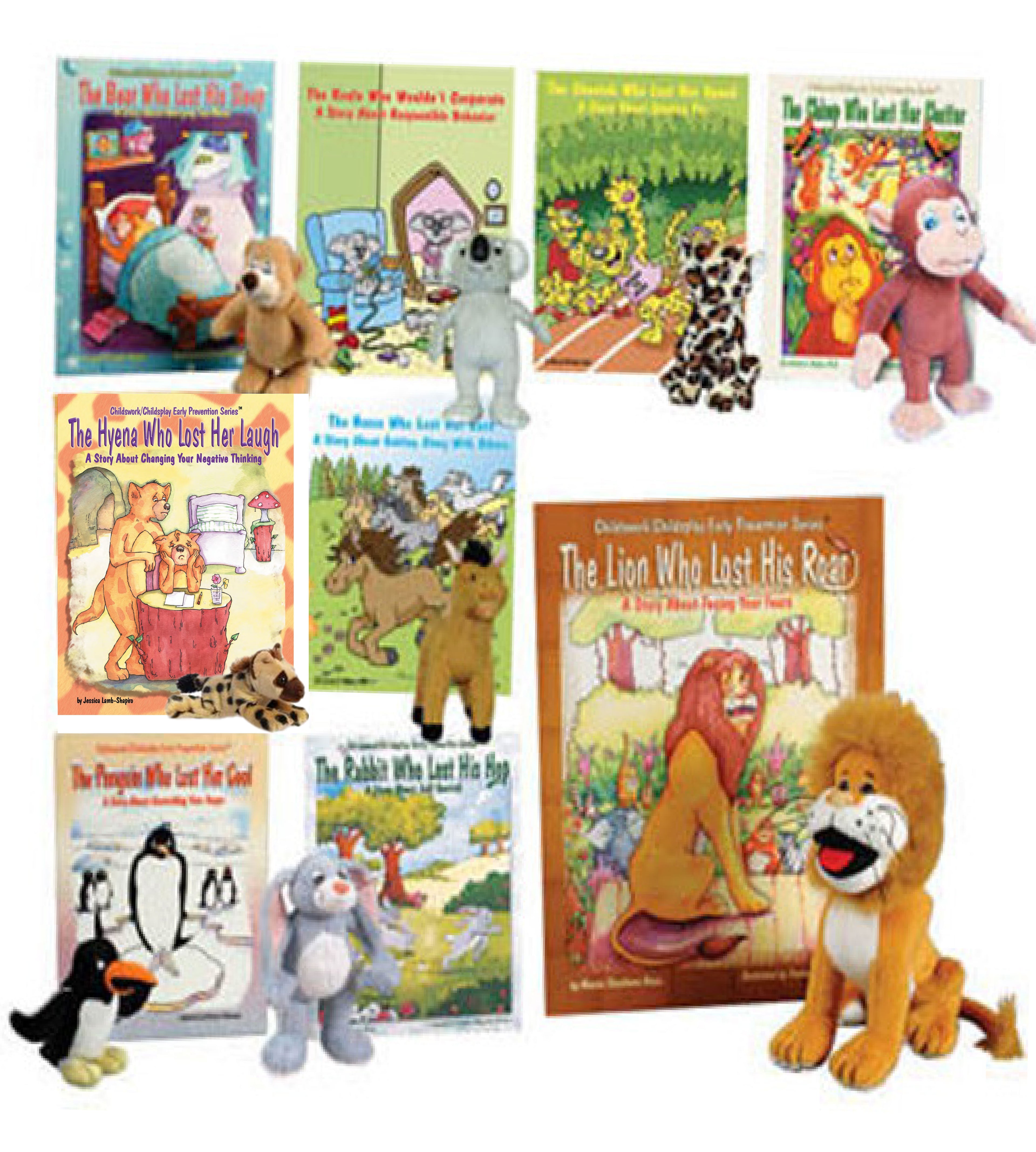 Early Prevention Series (9 books and cuddly characters) – ChildTherapyToys