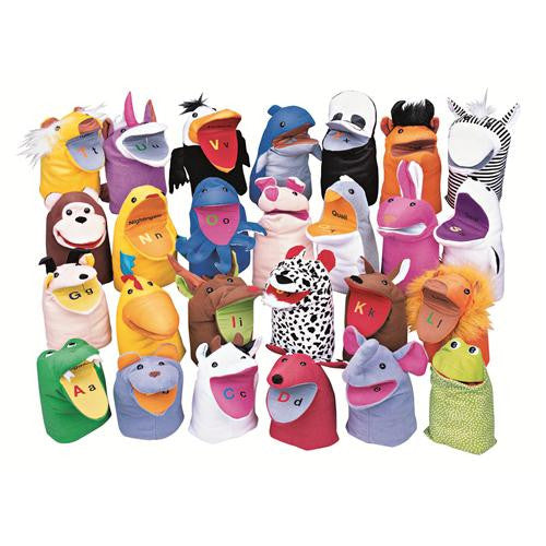 Alphabet Puppets ALPHABET Animal Puppets, Printable ABC Card,